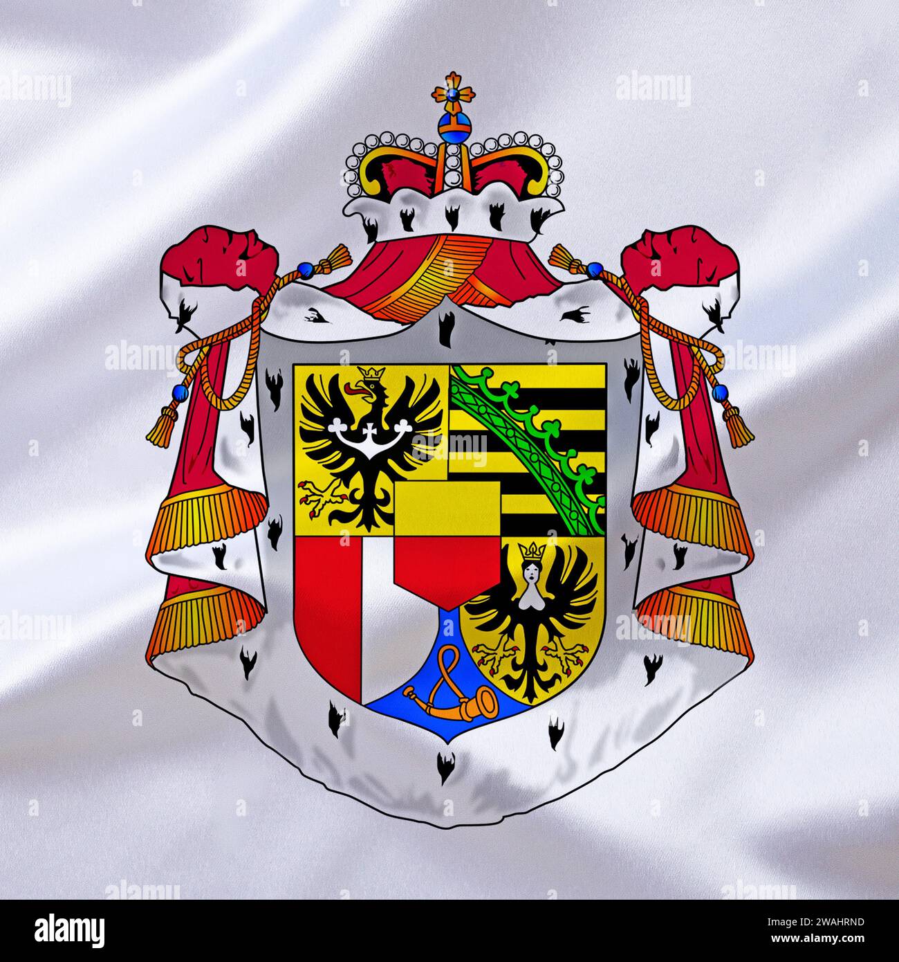 The coat of arms of the Principality of Liechtenstein, Studio Stock ...