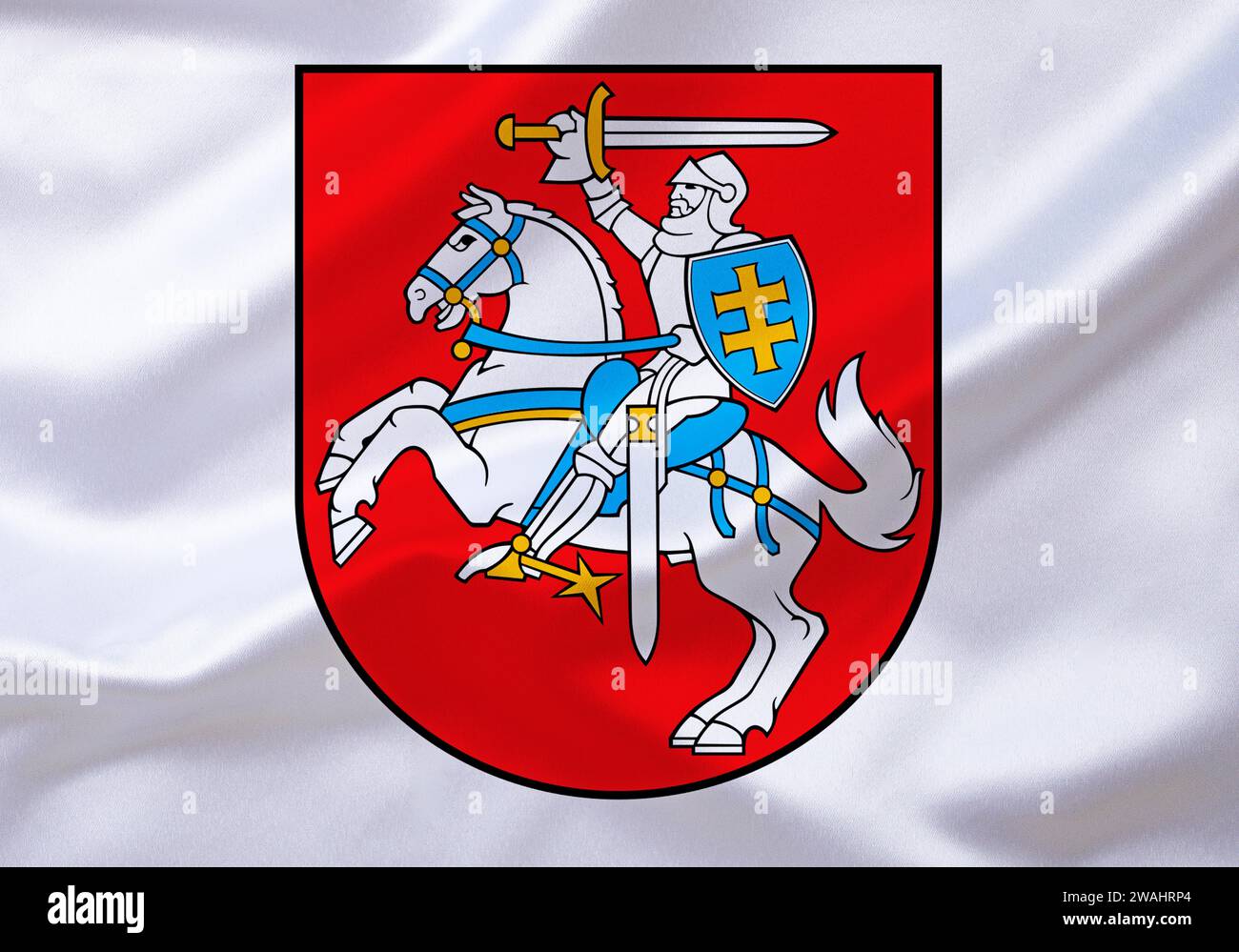 The coat of arms of Lithuania, Europe, EU, Studio Stock Photo - Alamy