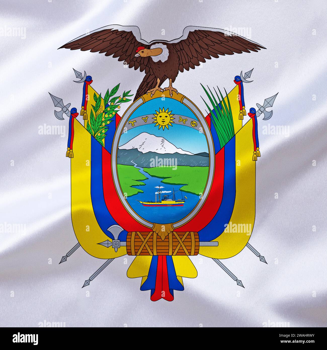 The coat of arms of Ecuador, South America, Studio Stock Photo - Alamy