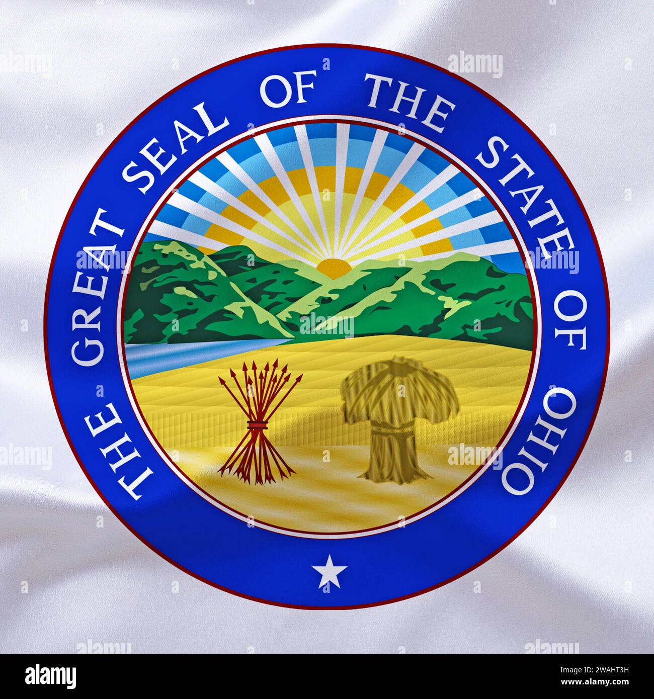 USA, The coat of arms of Ohio, state of the Stock Photo - Alamy