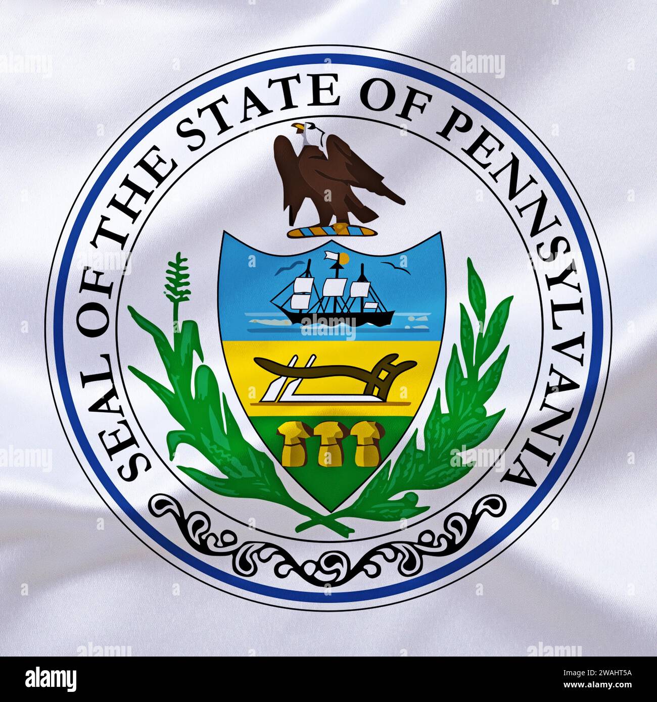 USA, The coat of arms of Pennsylvania, state of the Stock Photo - Alamy