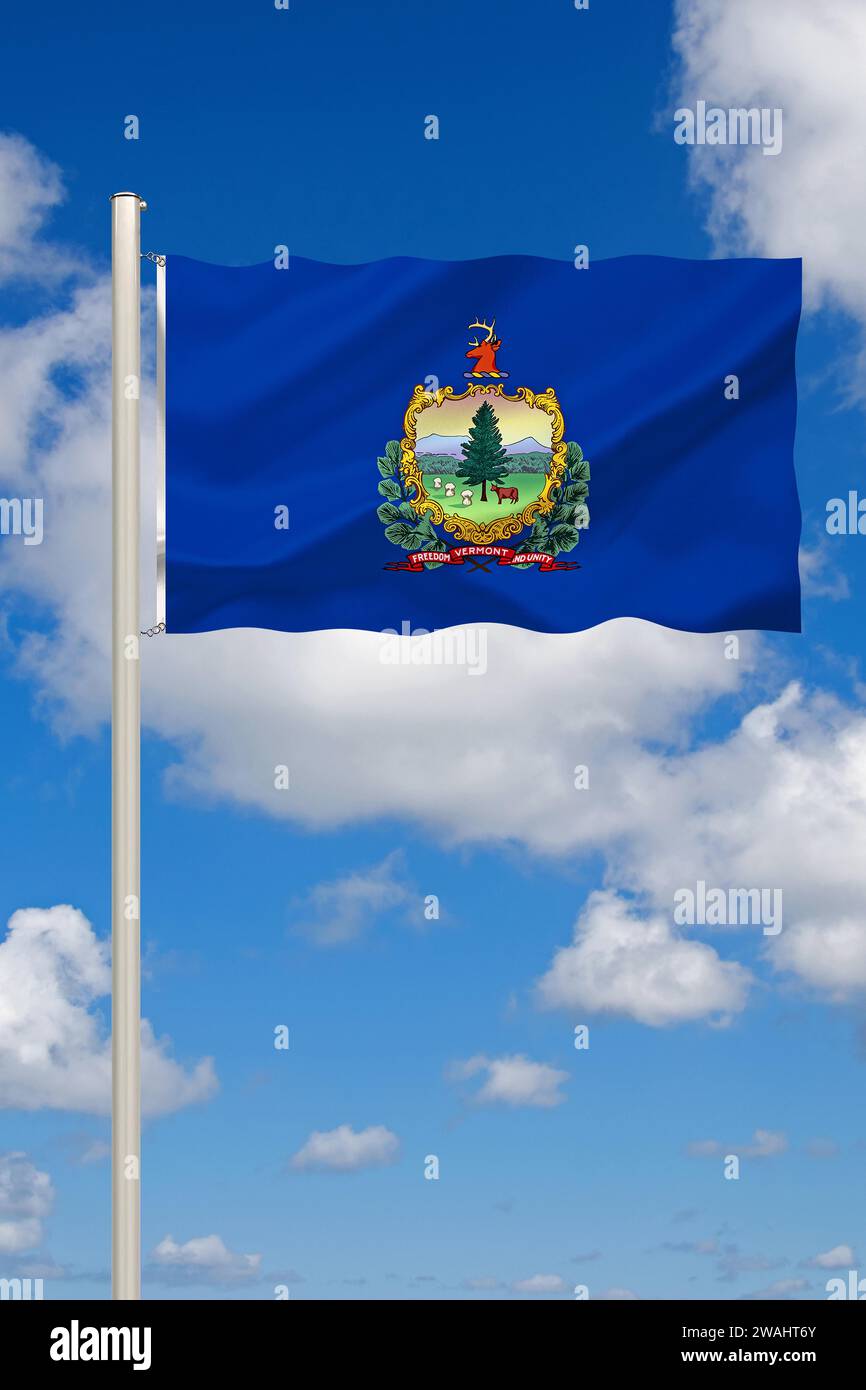 State of vermont flag hi-res stock photography and images - Alamy