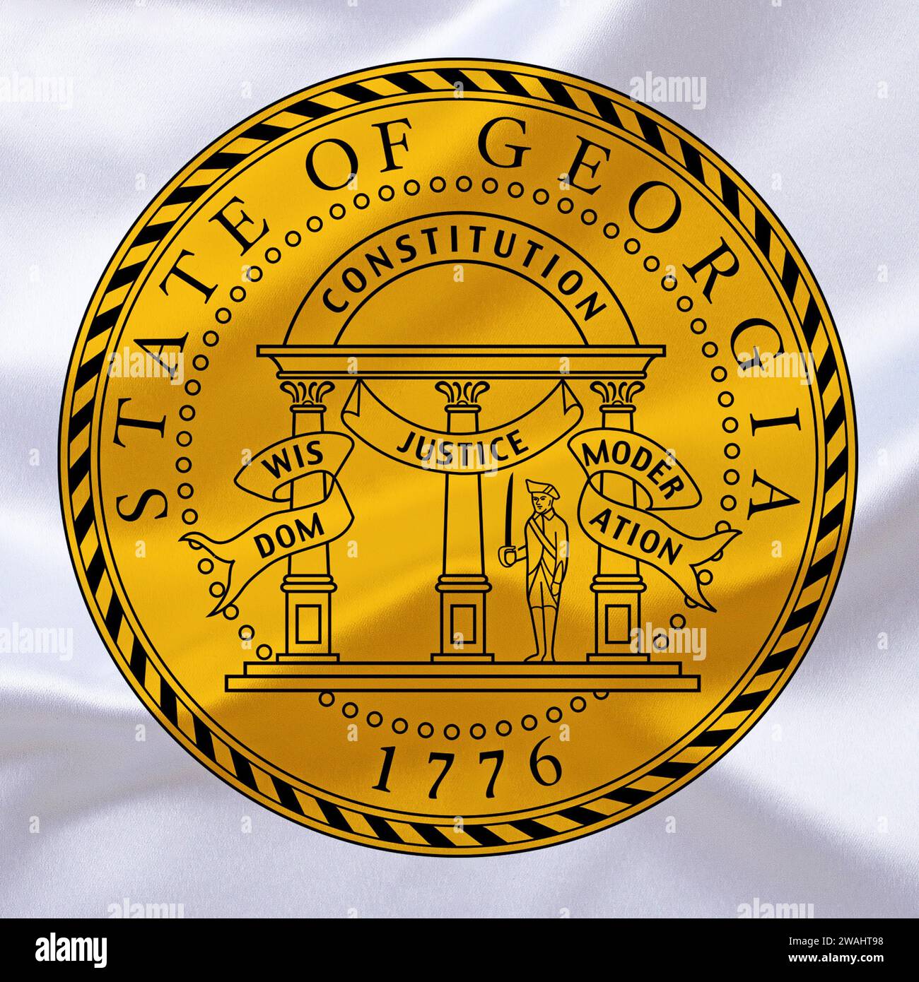 USA, The coat of arms of Georgia, state of the Stock Photo - Alamy