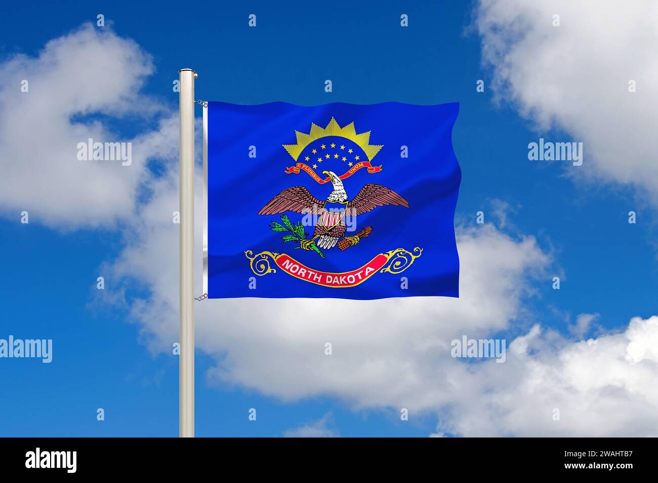 Flag north dakota state hi-res stock photography and images - Alamy