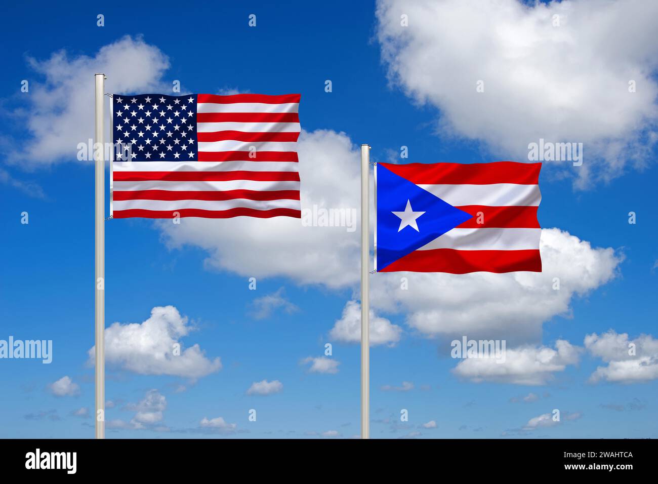 Puerto rico us flag hi-res stock photography and images - Alamy