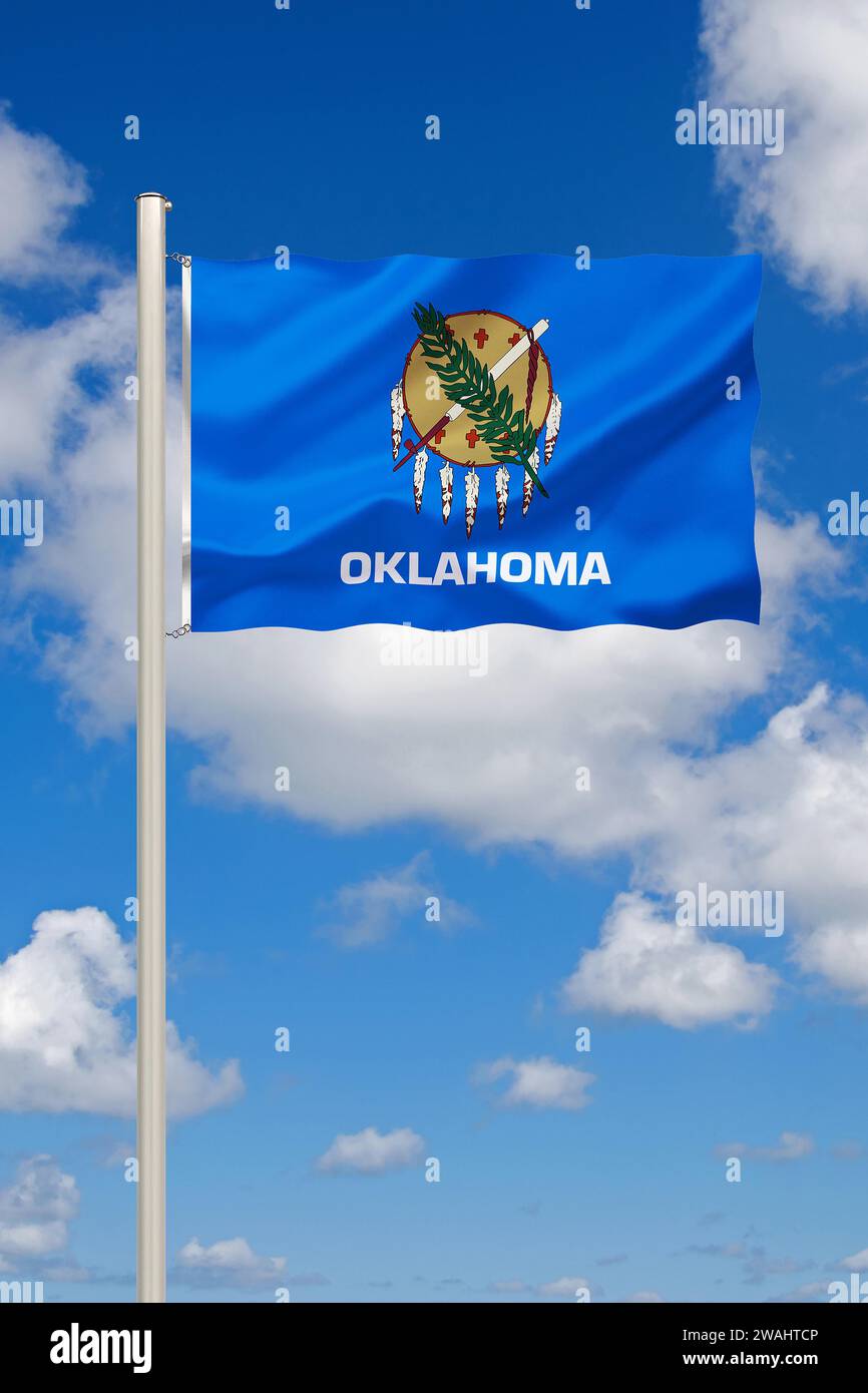 Flag state oklahoma american hi-res stock photography and images - Alamy