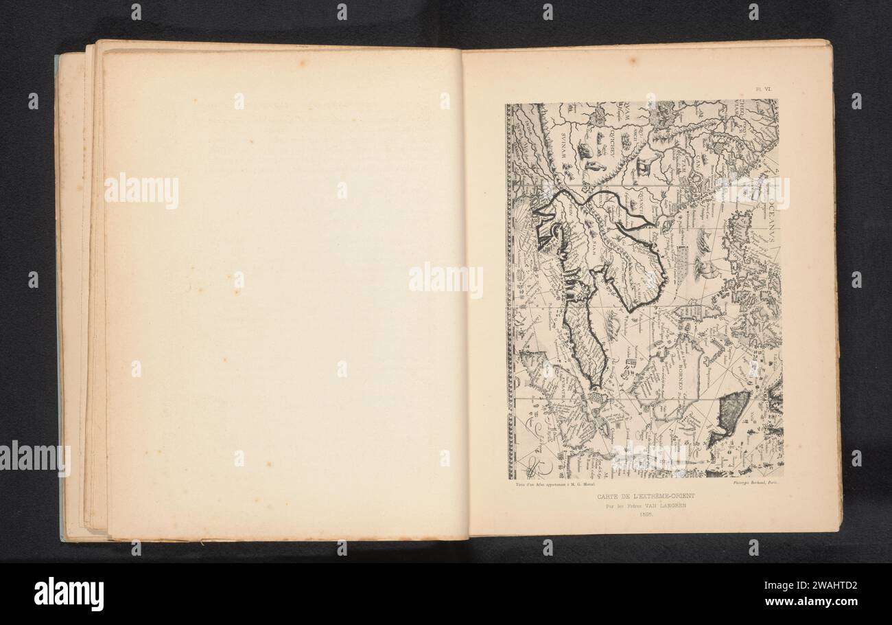 Reproduction of a map of Southeast Asia by the brothers of Langren ...