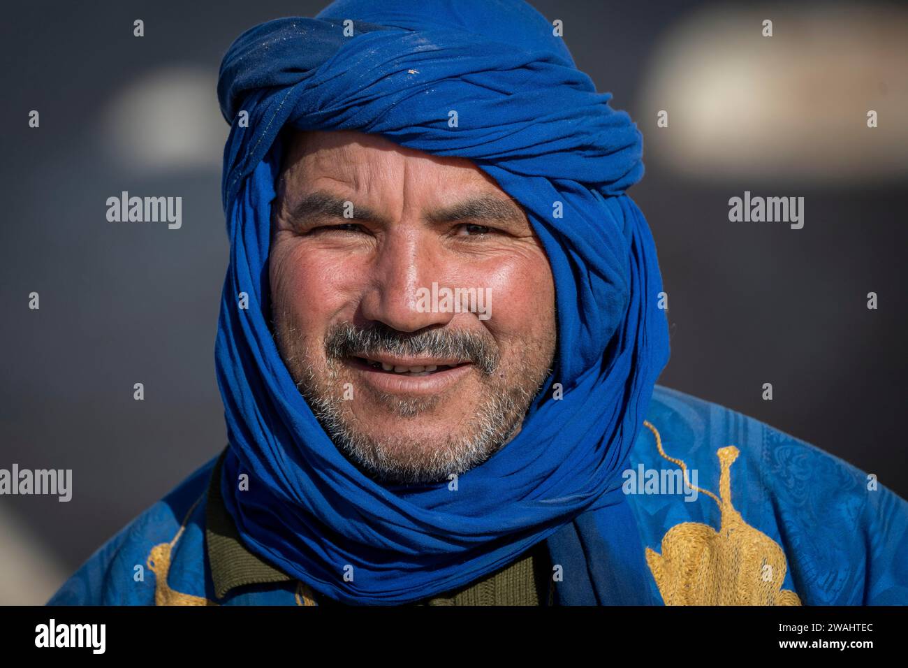 Portrait, Berber with turban, traditional clothing, Morocco Stock Photo - Alamy