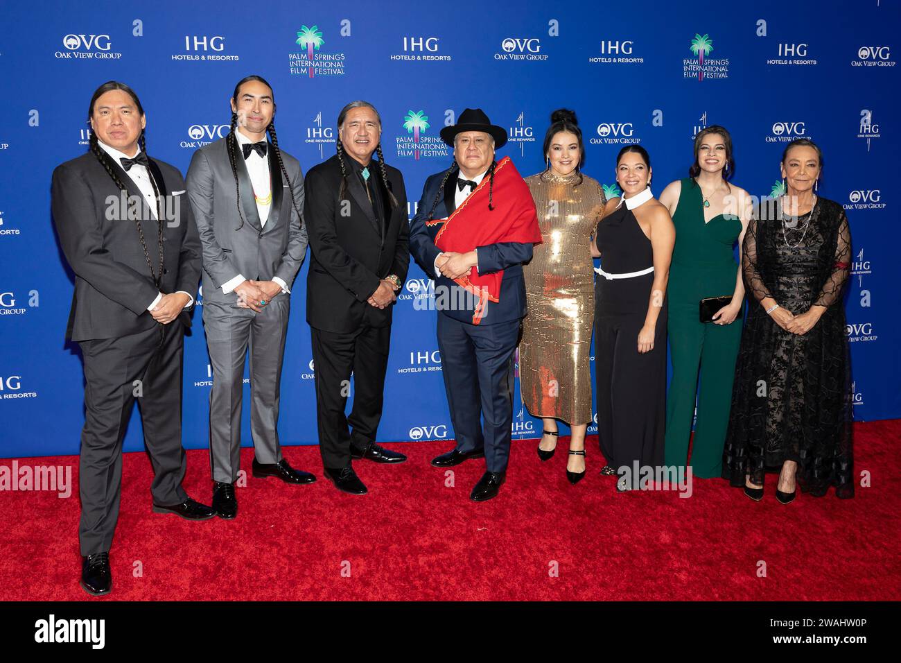 Palm Springs, USA. 04th Jan, 2024. William Belleau, Tatanka Means ...