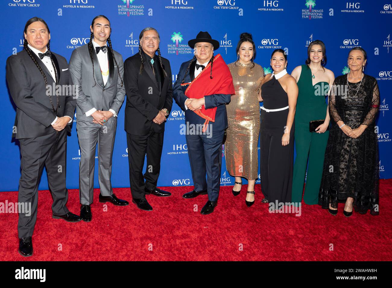 Palm Springs, USA. 04th Jan, 2024. William Belleau, Tatanka Means ...