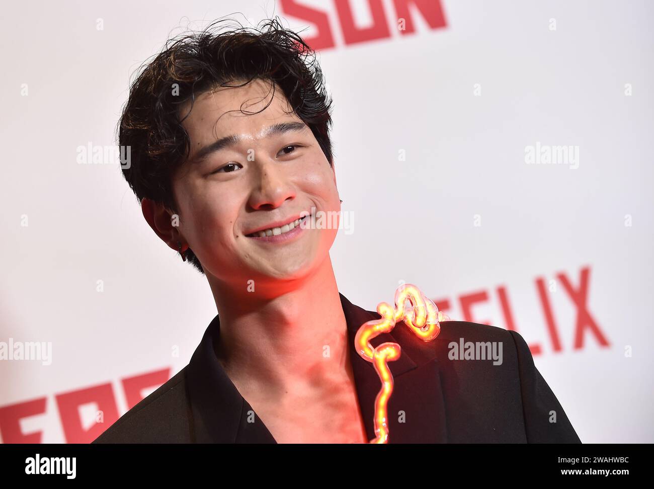 Hollywood, USA. 04th Jan, 2024. Sam Song Li arriving to Netflix's ‘The ...