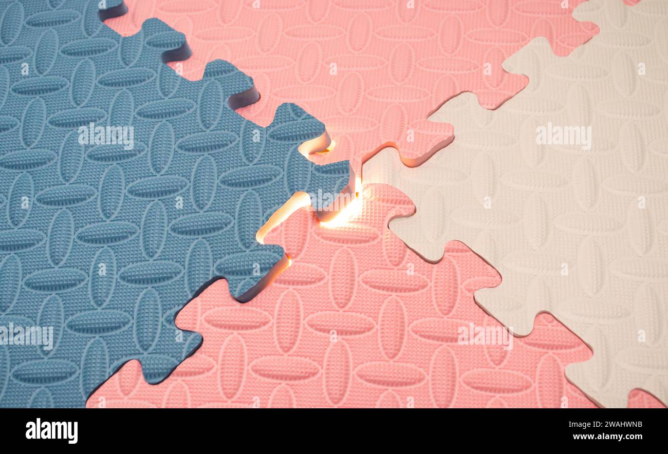 Concept for teamwork, problem solving or mystery stuff. Jigsaw puzzle ...