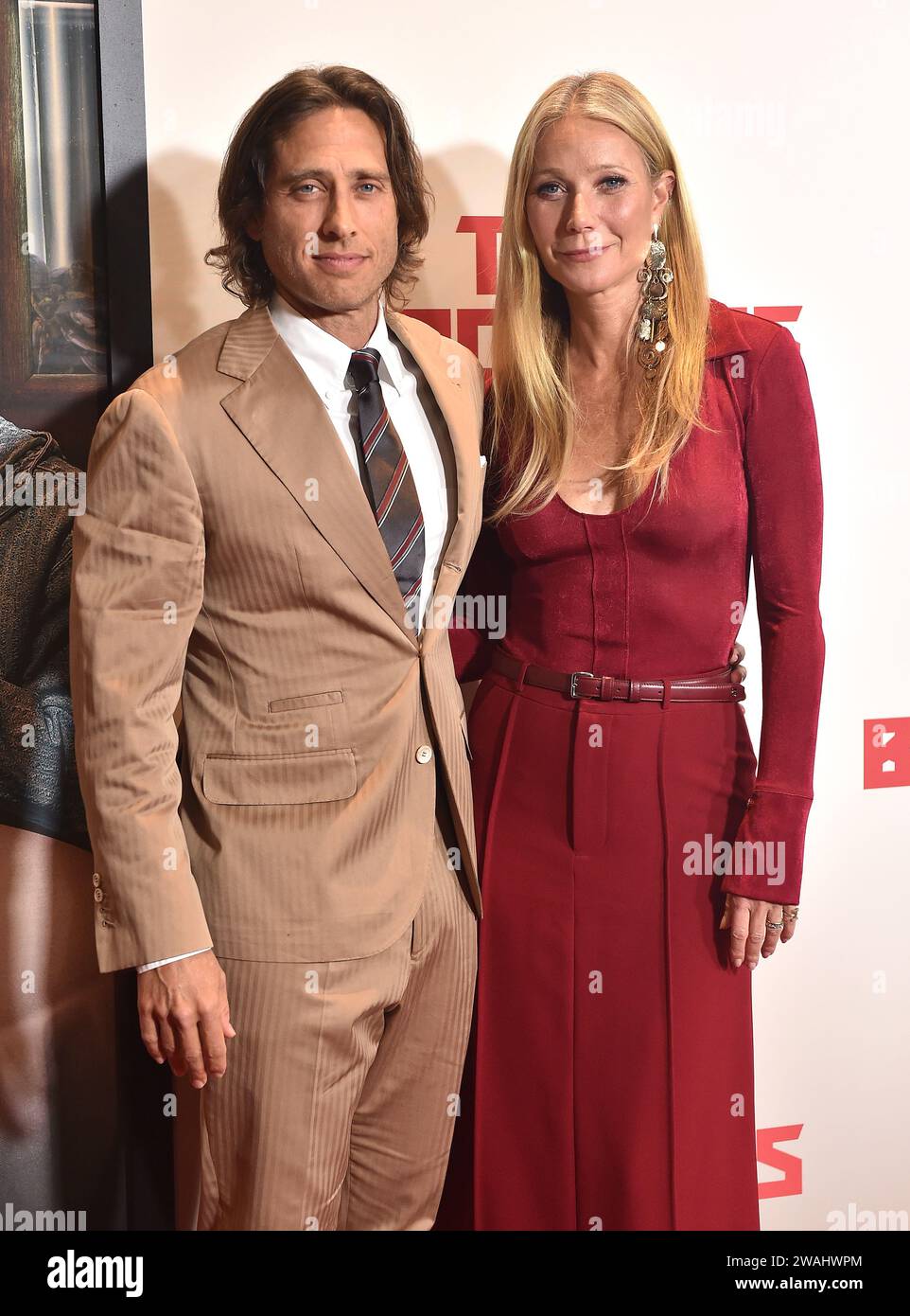 Hollywood, USA. 04th Jan, 2024. Brad Falchuk and Gwyneth Paltrow arriving to Netflix's ‘The ...
