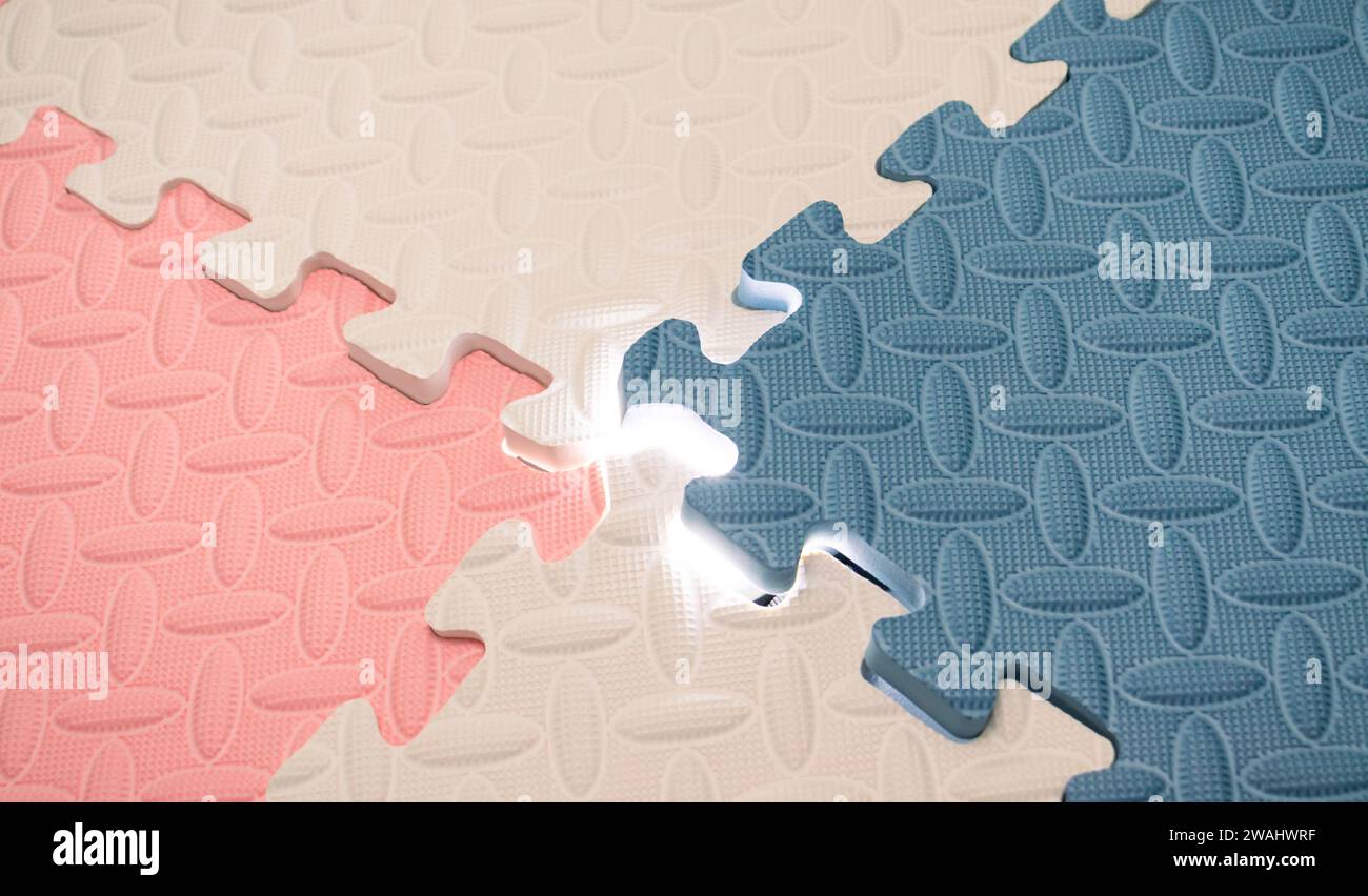 Concept for teamwork, problem solving or mystery stuff. Jigsaw puzzle ...