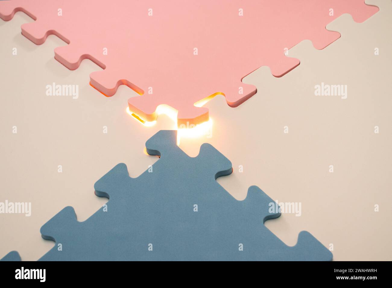 Concept for teamwork, problem solving or mystery stuff. Jigsaw puzzle ...