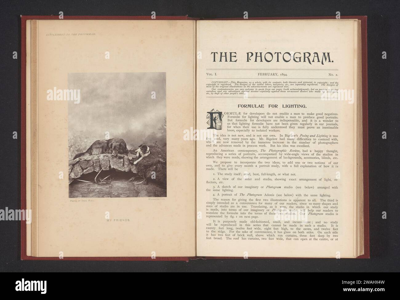 Two horizontal dogs, Thomas Fall, c. 1889 - in or before 1894 ...