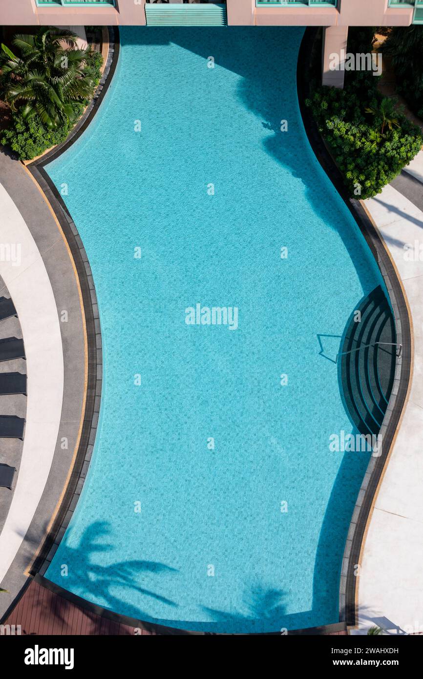 Swimming pool, birds eye view hi-res stock photography and images - Alamy