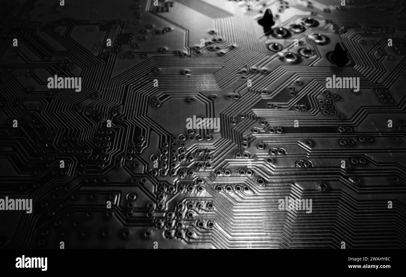 Circuit board, electronic motherboard. Digital engineering concept, hi ...