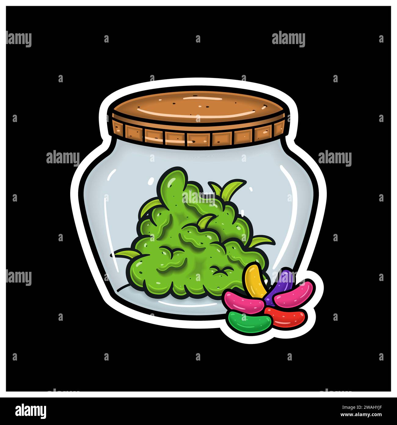 Jelly Jar Cartoon