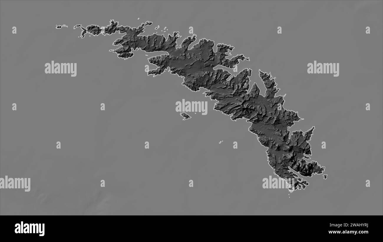 South Georgia - South Georgia and the South Sandwich Islands outlined ...