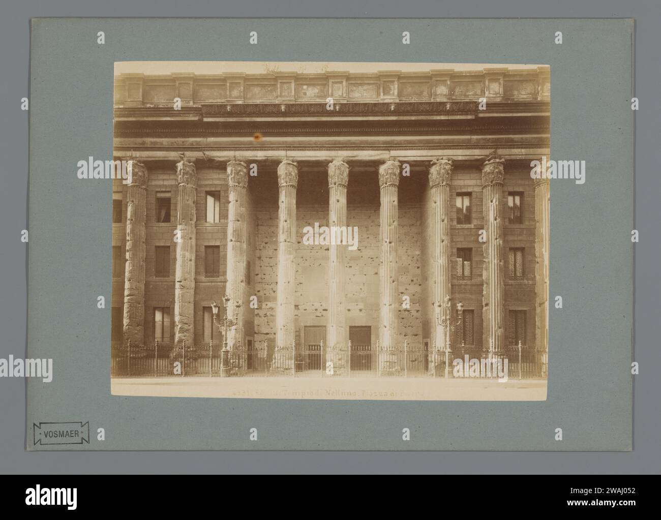 Temple of Hadrian in Rome, Italy, Anonymous, 1851 - 1890 photograph ...