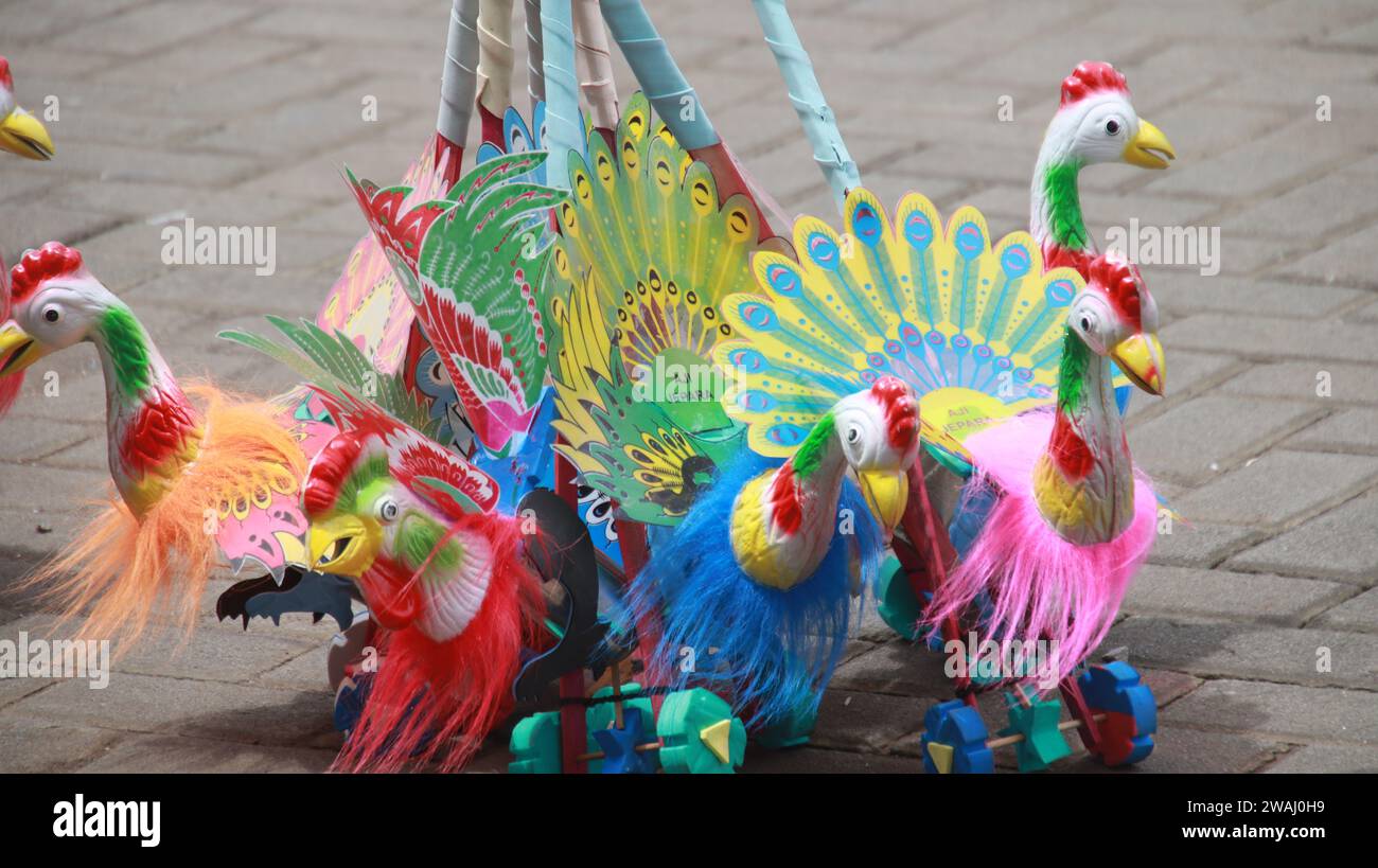 Indonesian children's traditional toy, shaped like an animal with ...