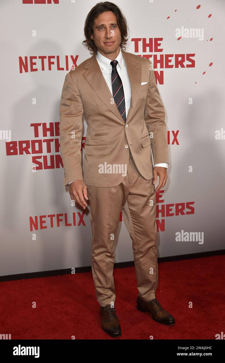 Brad Falchuk arrives at the premiere of "The Brothers Sun" on Thursday ...