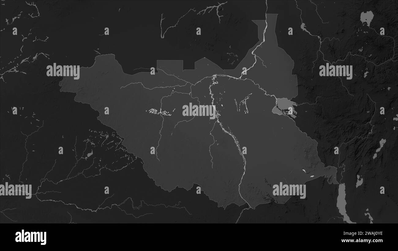Sudan location showing rivers