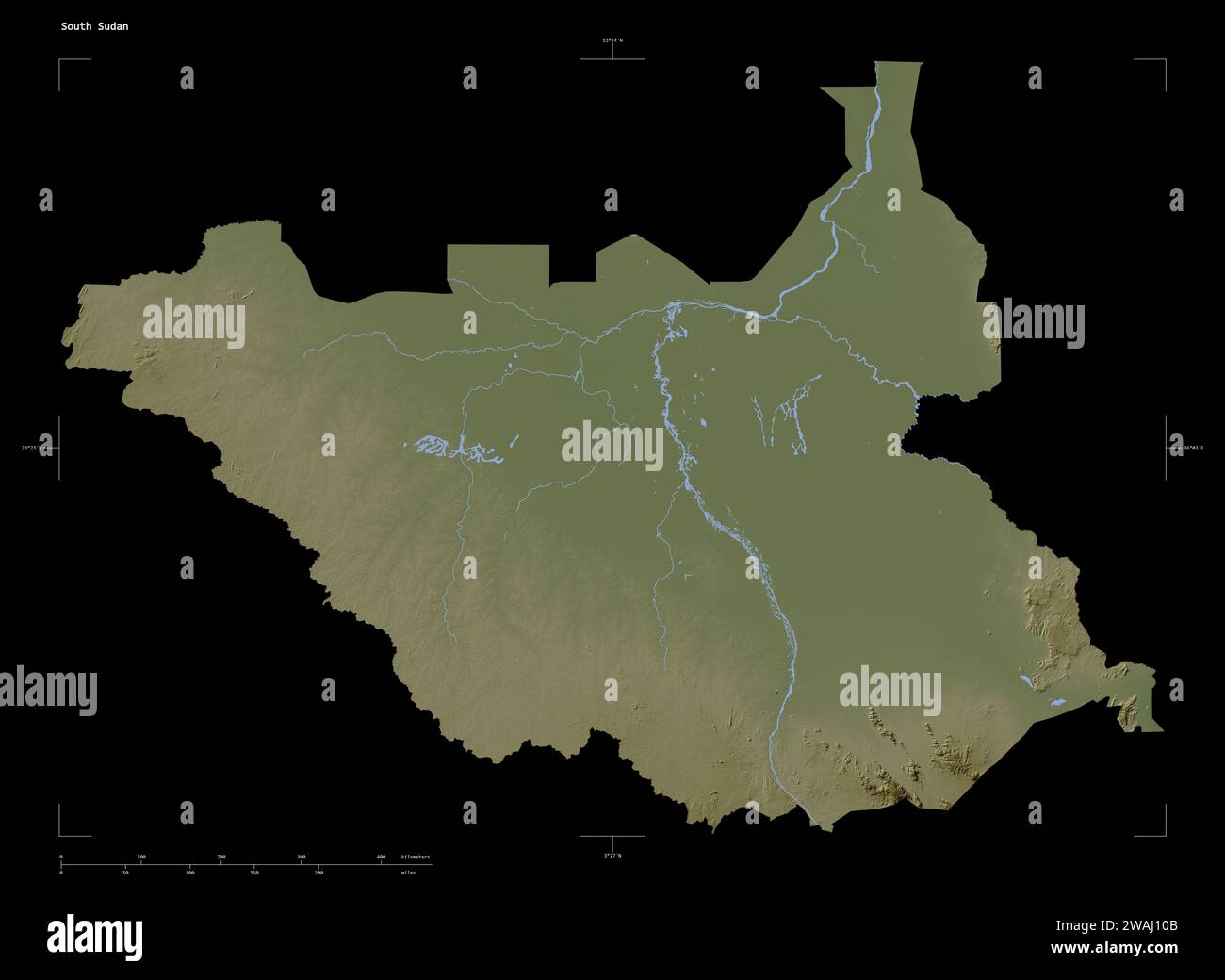 Shape of a Pale colored elevation map with lakes and rivers of the ...