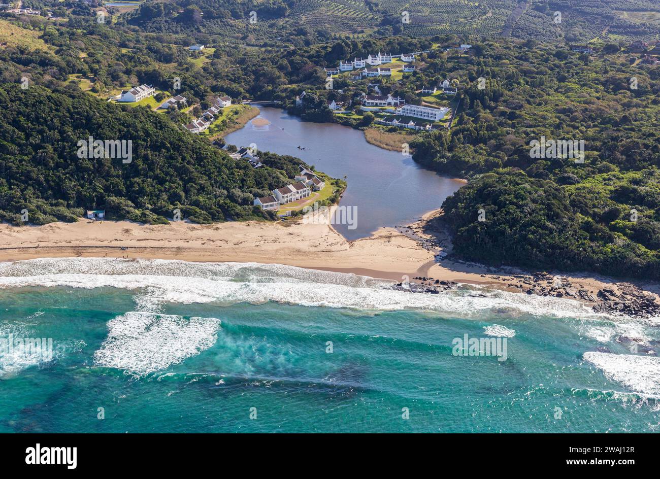 Port Edward, situated on South Africa's East Coast Stock Photo - Alamy