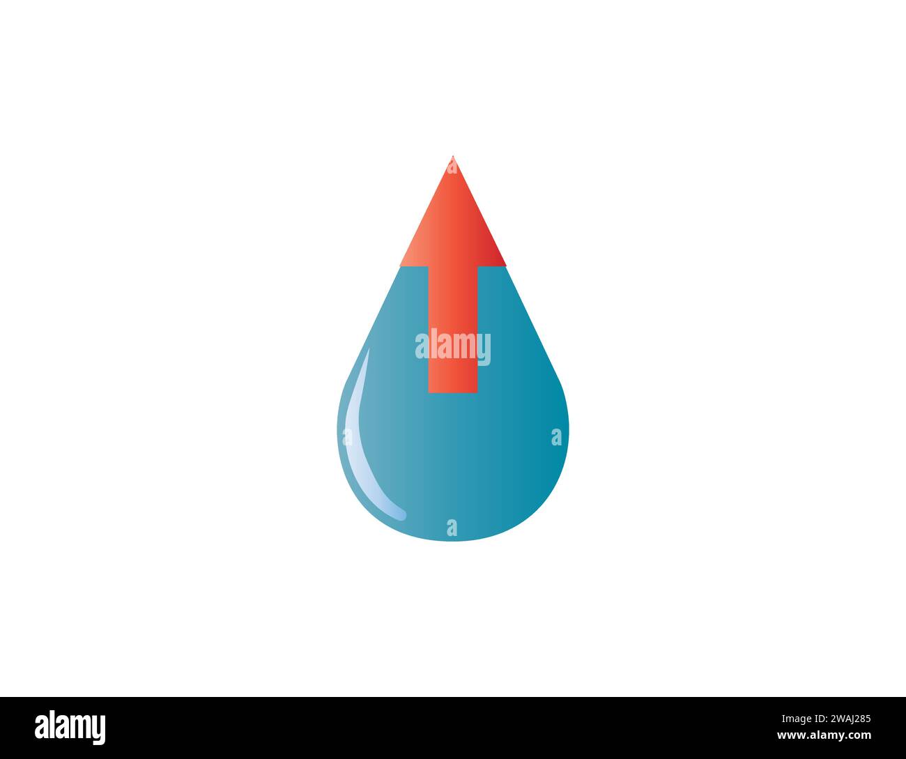 Arrow, drop water, eco icon. Vector illustration Stock Vector Image ...