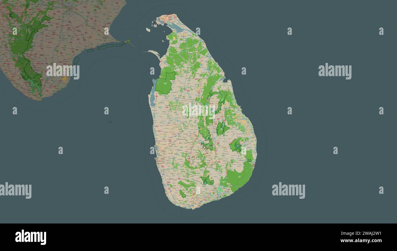 Sri lanka land map hi-res stock photography and images - Alamy