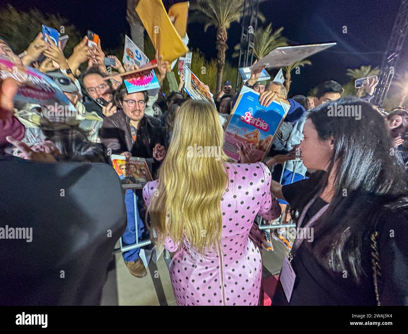 Palm Springs, California, U.S.A. 4th Jan, 2024. Margot Robbie signs ...