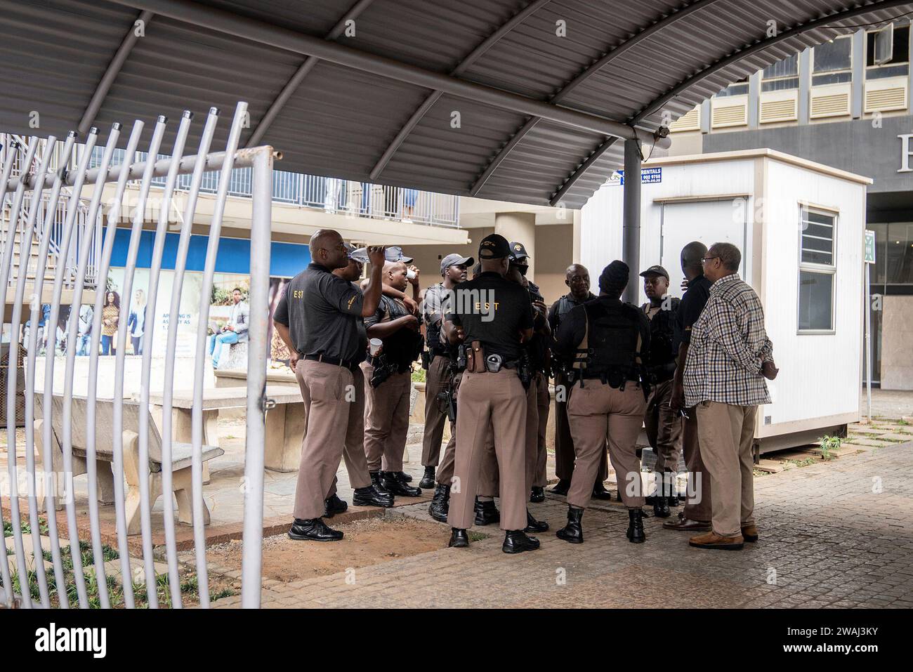 Prison officials seen at the Department of Correctional Services ...