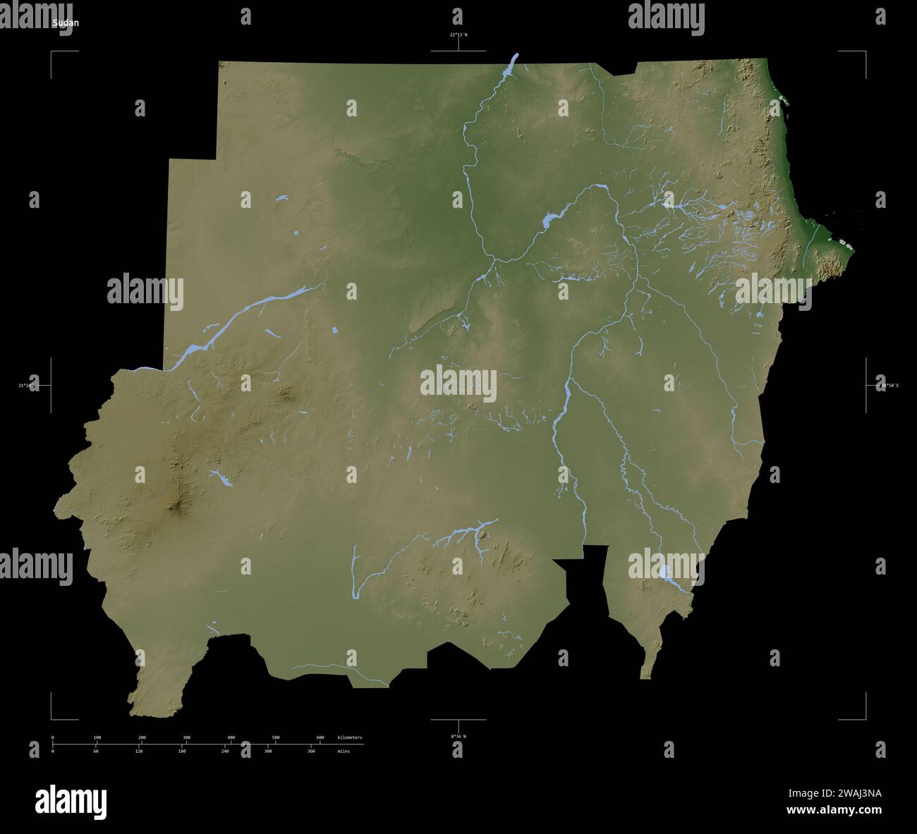 Shape of a Pale colored elevation map with lakes and rivers of the ...