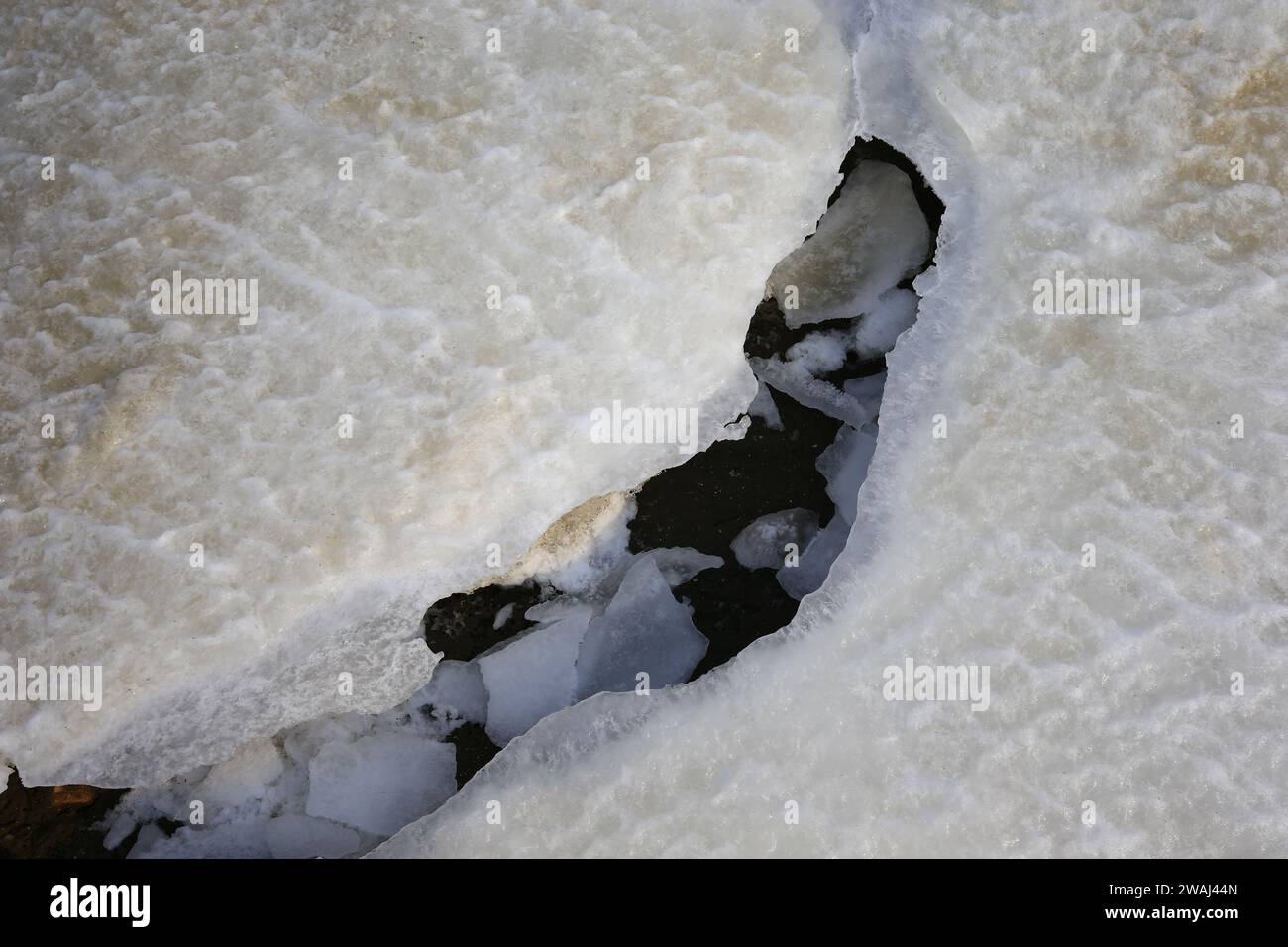 The winter sea ice Stock Photo - Alamy
