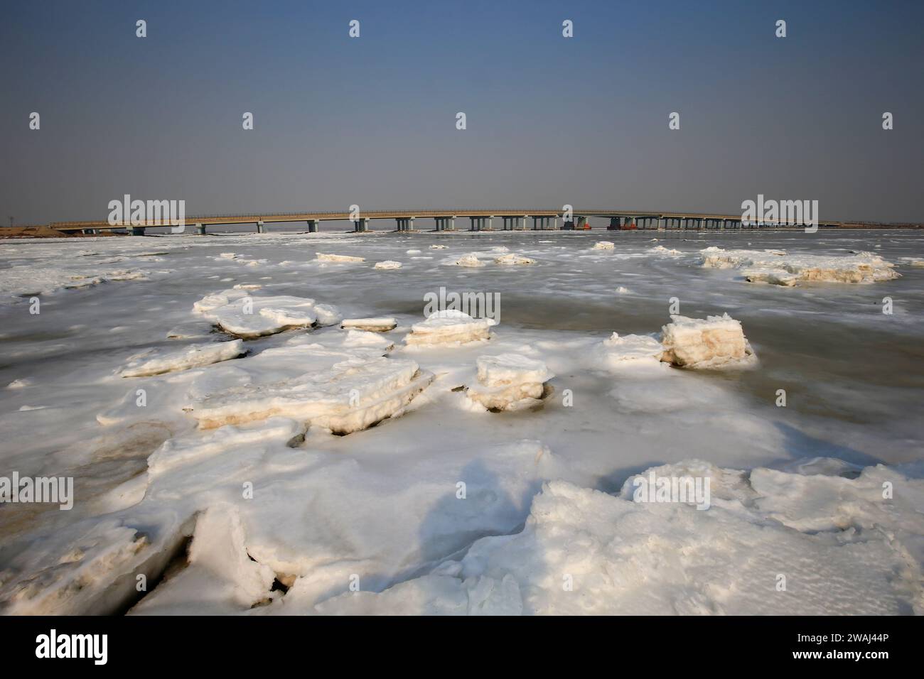 The winter sea ice Stock Photo - Alamy
