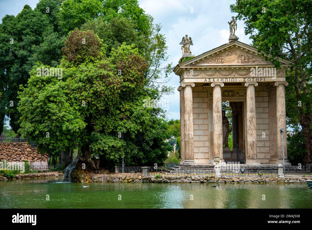 Temple of Aesculapius in Rome - Italy Stock Photo - Alamy