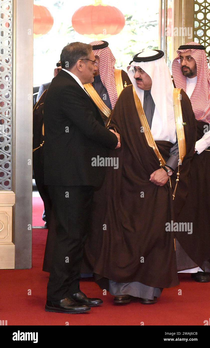 (240105) -- BEIJING, Jan. 5, 2024 (Xinhua) -- Musaad bin Mohammed Al ...