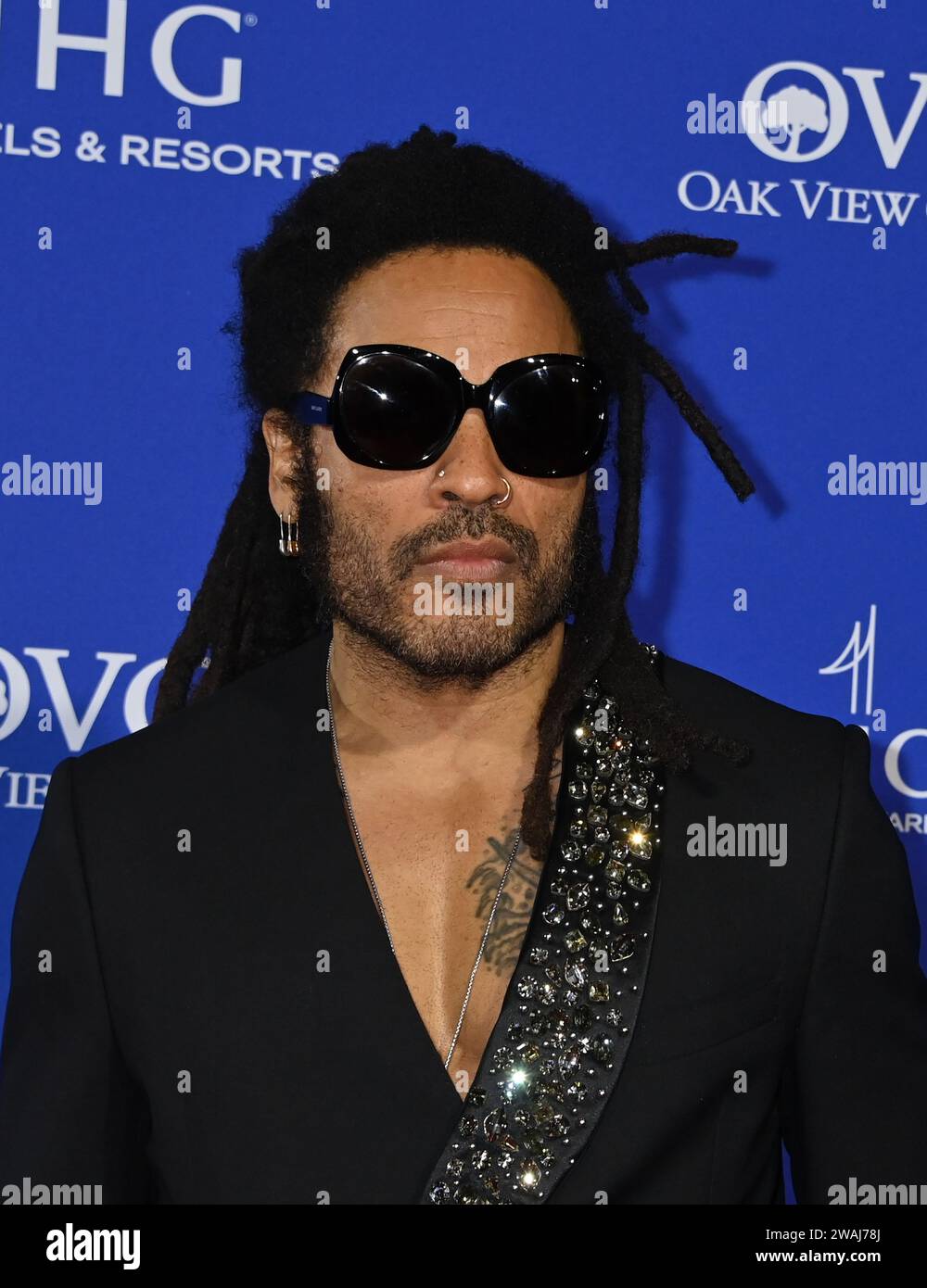 Palm Springs, USA. 04th Jan, 2024. Lenny Kravitz arriving at the 2024 ...