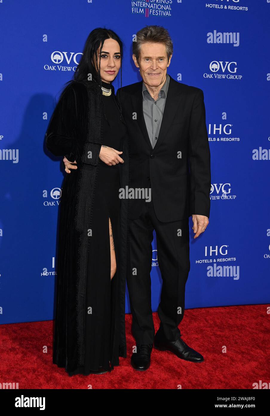 Palm Springs, USA. 04th Jan, 2024. Willem Dafoe and Giada Colagrande arriving at the 2024 Palm ...