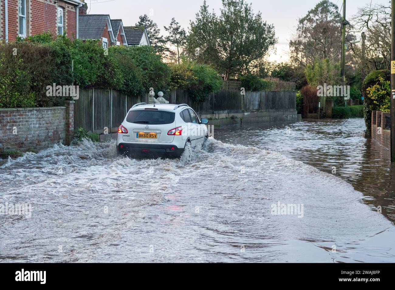 Fordingbridge, Hampshire, UK, 5th January 2024: Weather: Flooding ...