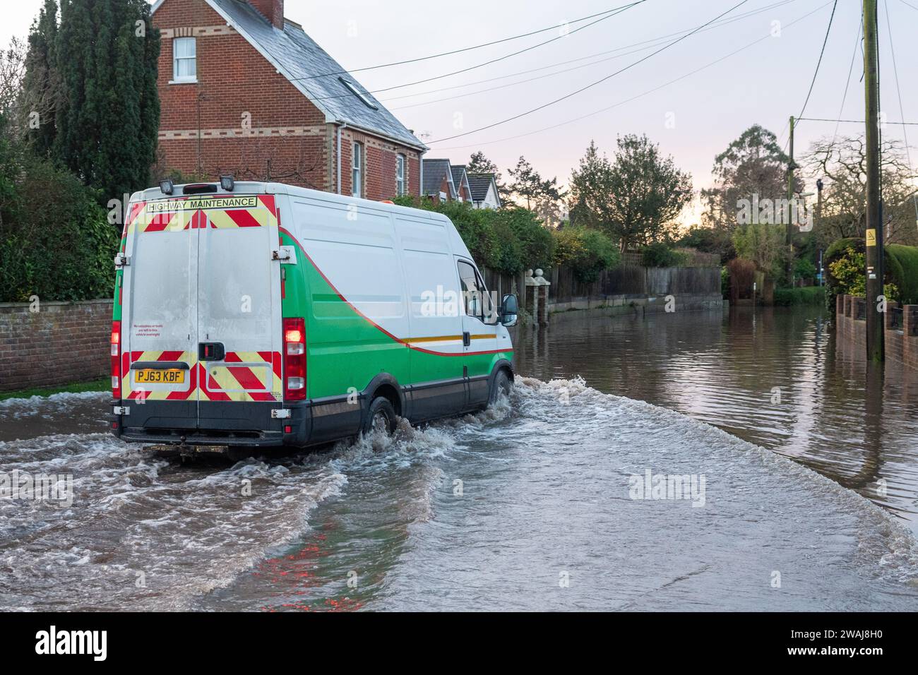 Fordingbridge, Hampshire, UK, 5th January 2024: Weather: Flooding ...