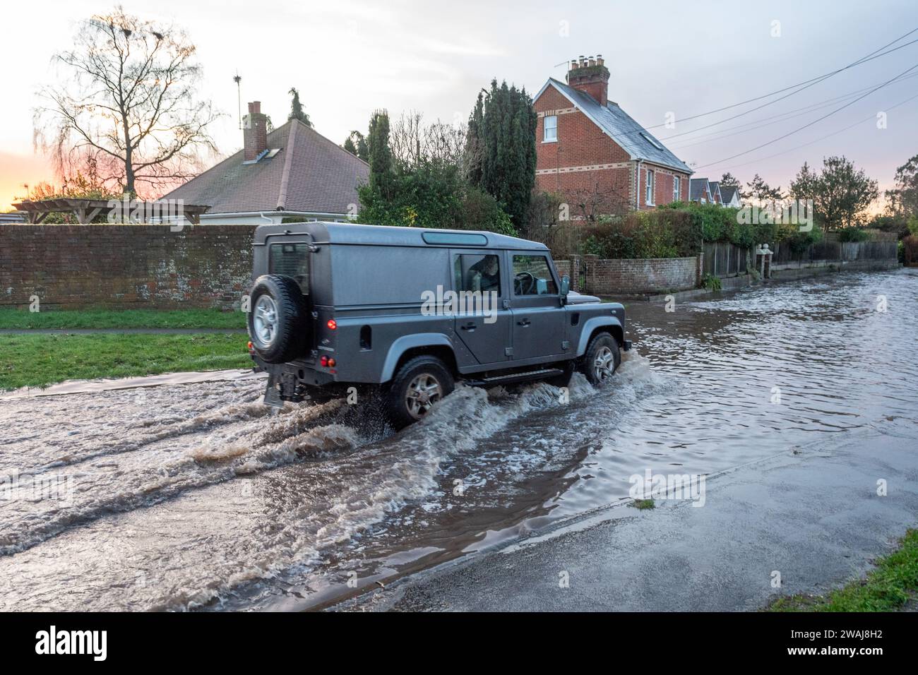 Fordingbridge, Hampshire, UK, 5th January 2024: Weather: Flooding ...
