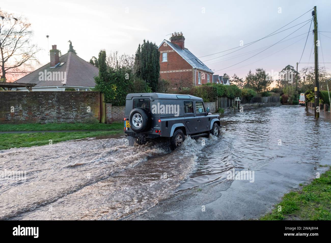 Fordingbridge, Hampshire, UK, 5th January 2024: Weather: Flooding ...