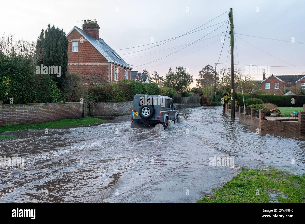 Fordingbridge, Hampshire, UK, 5th January 2024: Weather: Flooding ...
