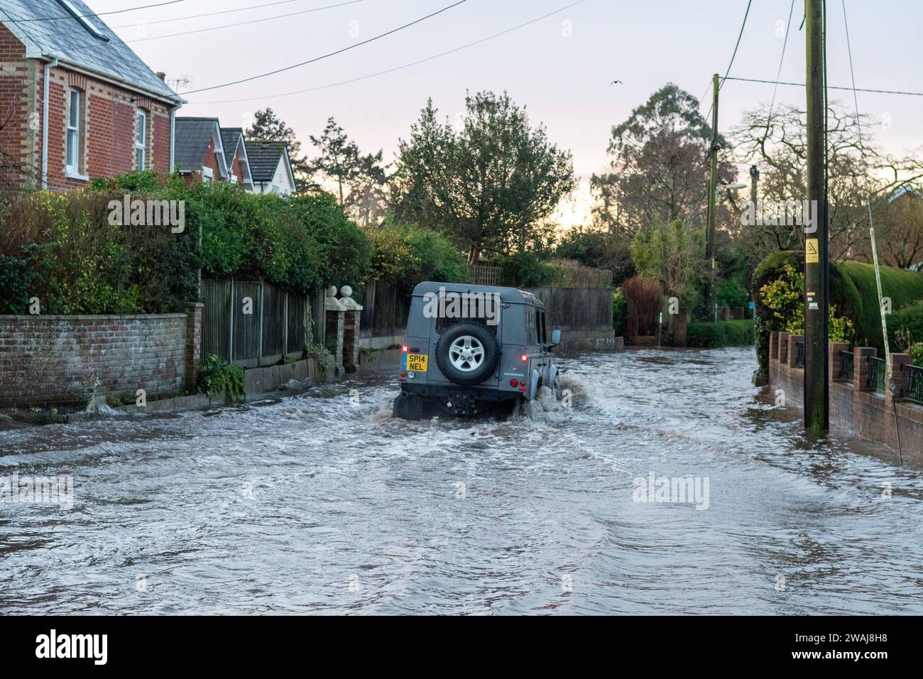 Fordingbridge, Hampshire, UK, 5th January 2024: Weather: Flooding ...
