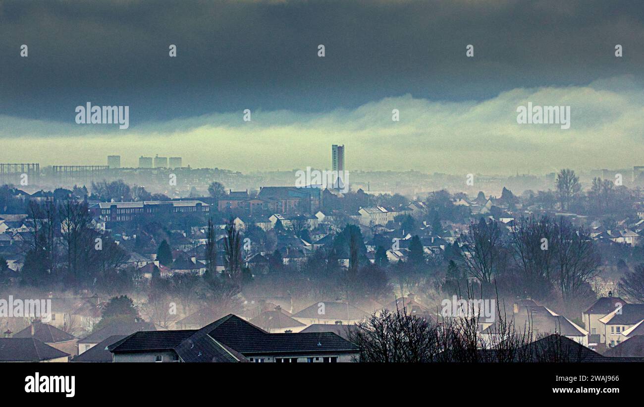 Glasgow, Scotland, UK. 5th January, 2024. UK Weather: Freezing Ground ...