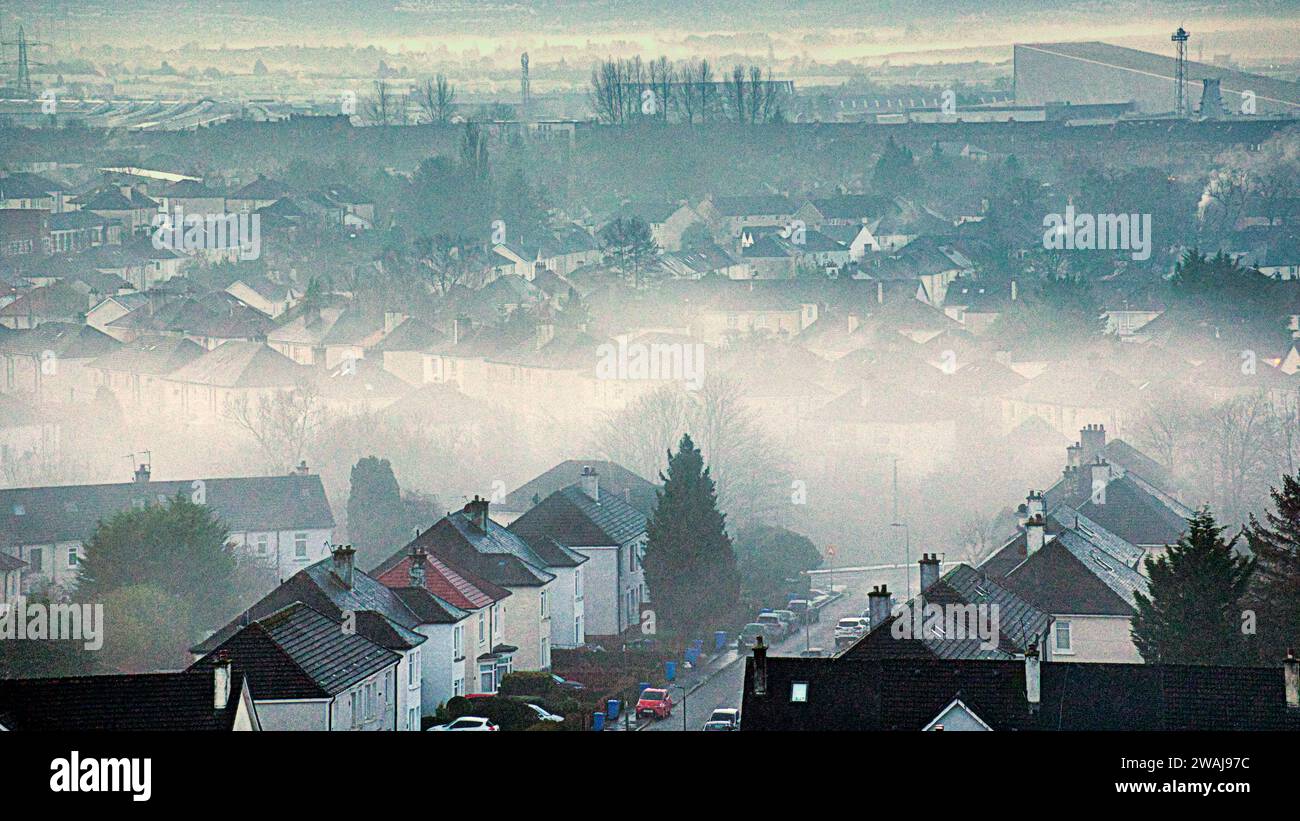 Glasgow, Scotland, UK. 5th January, 2024. UK Weather: Freezing Ground ...