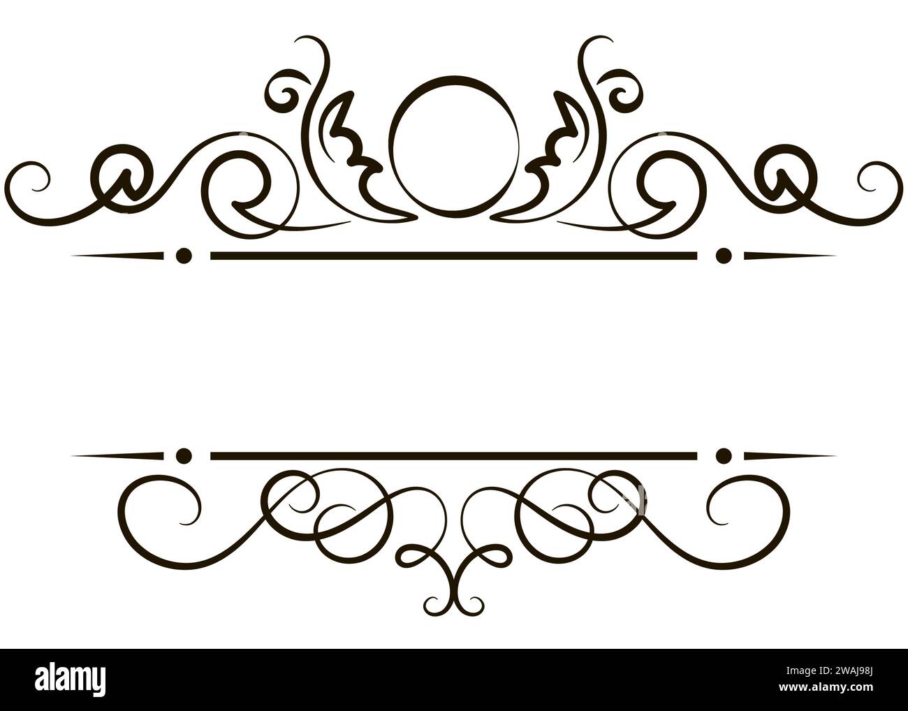 Vector frame and vignette for design template Stock Vector Image & Art ...